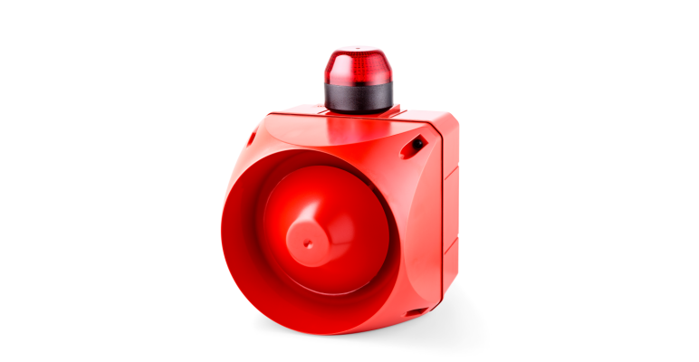 ADL Multi-tone alarm sounder with LED steady/flashing light indicator